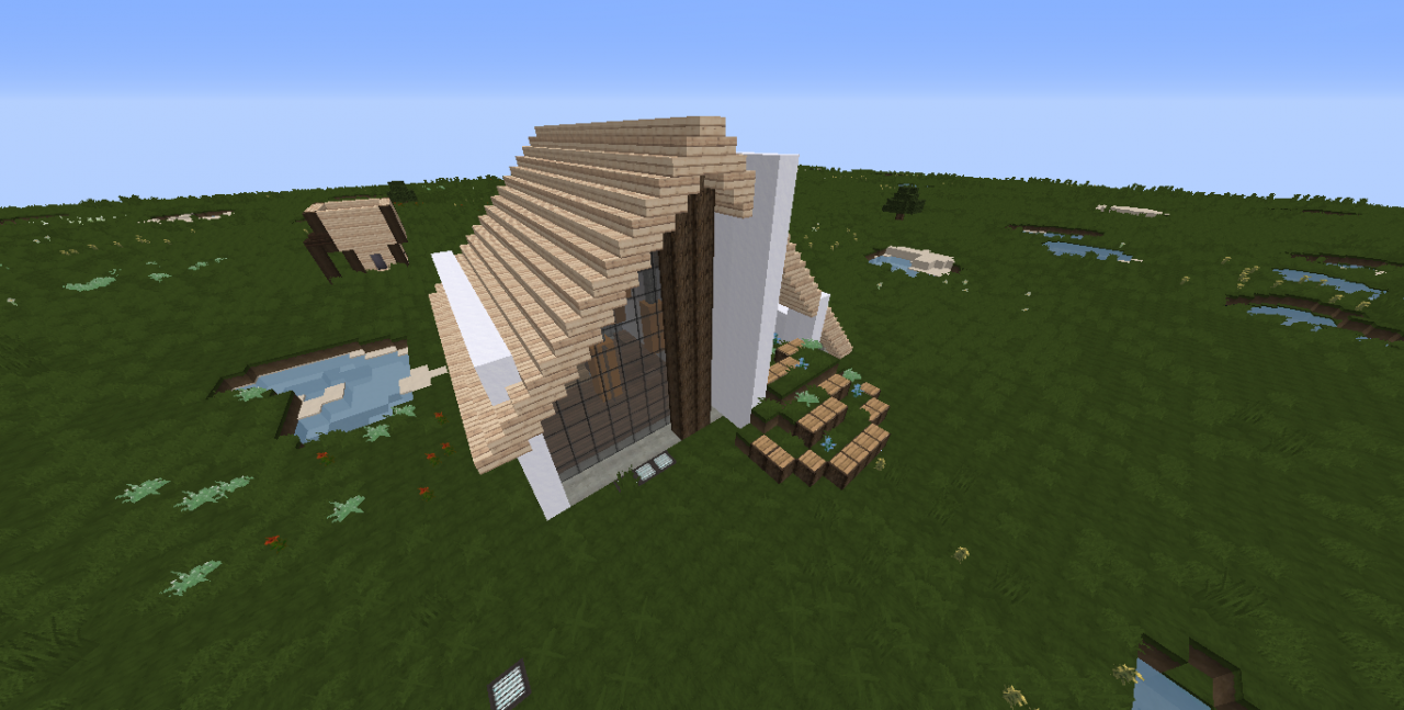Modern House - A frame house Minecraft Map
