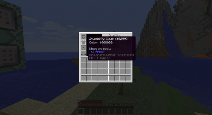 Invisibility Cloak w/ Custom Recipe Minecraft Map