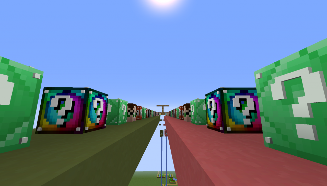 Lucky Block Race For PopularMMOs Minecraft Map