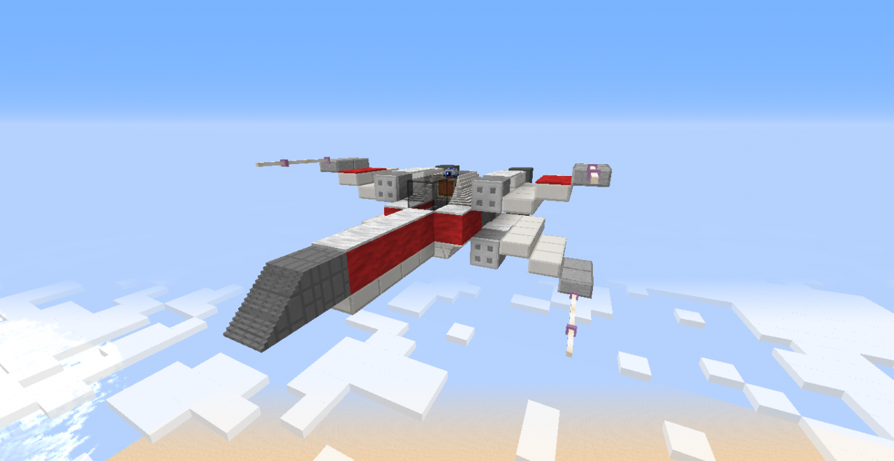 Star Wars: Starfighters 06: T-65 X-Wing Starfighter Minecraft Map
