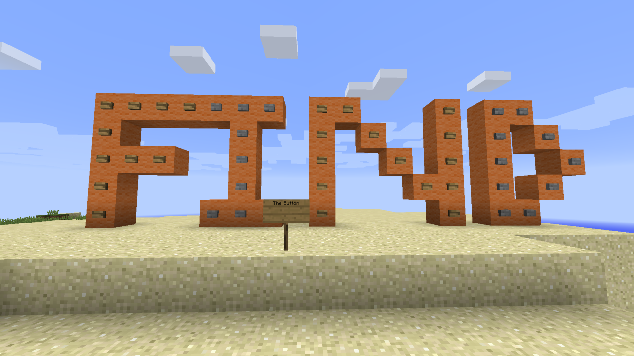 Find The Button: 11 Levels Minecraft Map