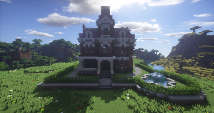 Purple Mansion Minecraft Map