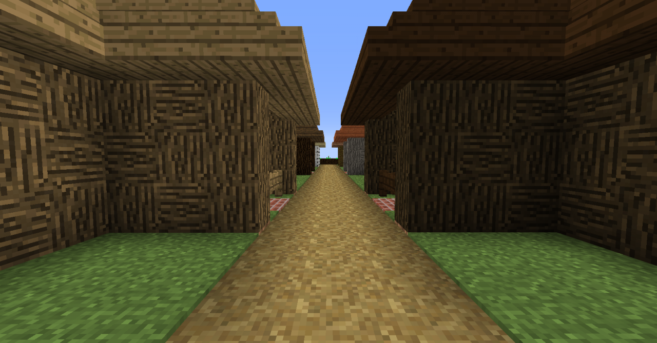 A Small Village in the Flatlands Minecraft Map