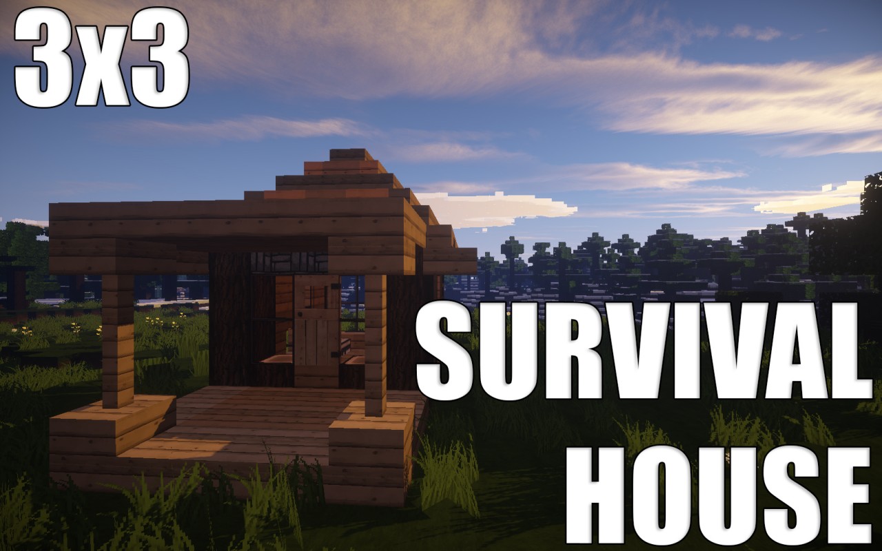 3x3 Survival House Minecraft Map