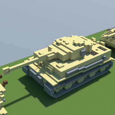 German Tank Line 1:5 Minecraft Map