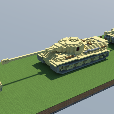 German Tank Line 1:5 Minecraft Map