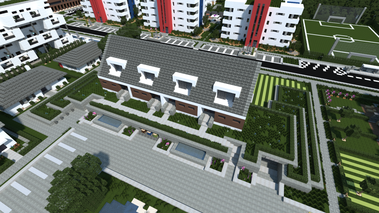 Modern Row House - Cordo Minecraft Map
