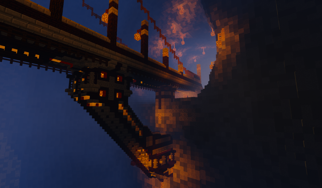 Large Ravine w/ Bridge Minecraft Map