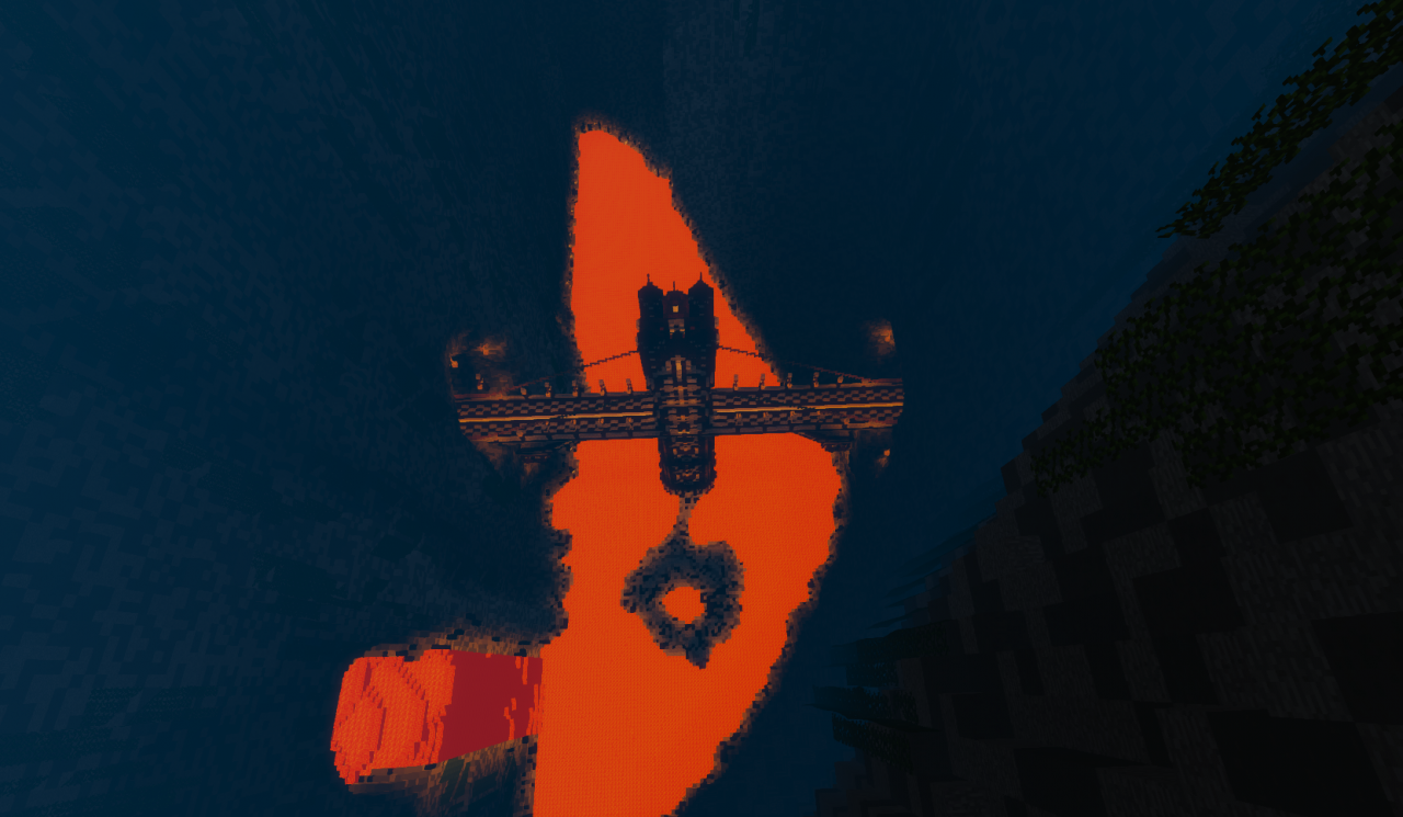 Large Ravine w/ Bridge Minecraft Map