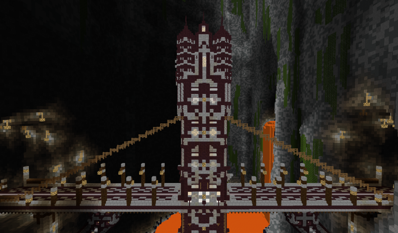 Large Ravine w/ Bridge Minecraft Map