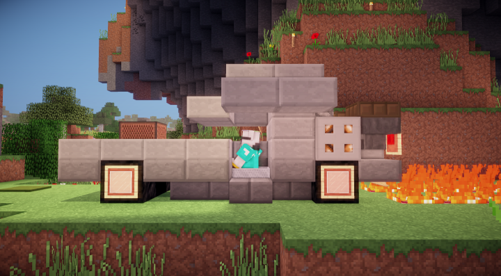 Delorean from Back to the future Minecraft Map