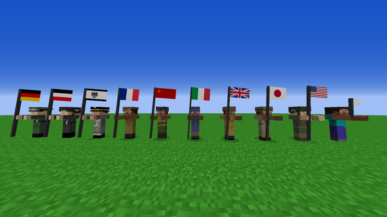 [1.8/1.7.10] Wolff's Flag Pack 1.4 for Flan's mod Minecraft Mod