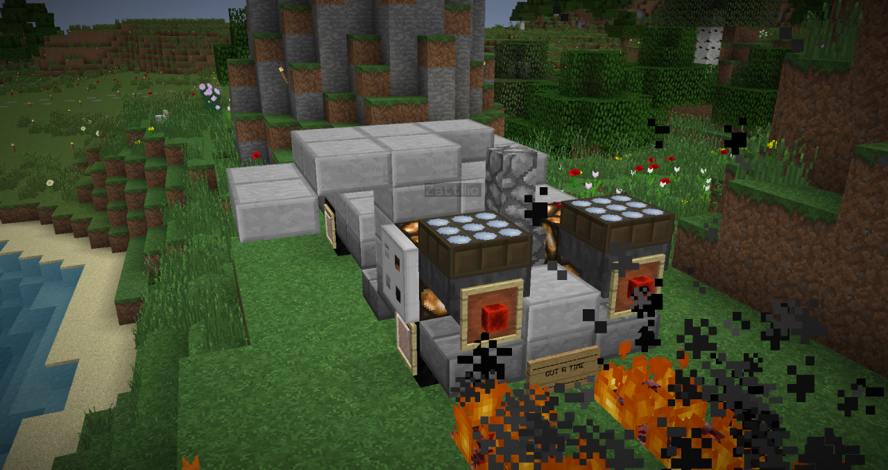 Delorean from Back to the future Minecraft Map