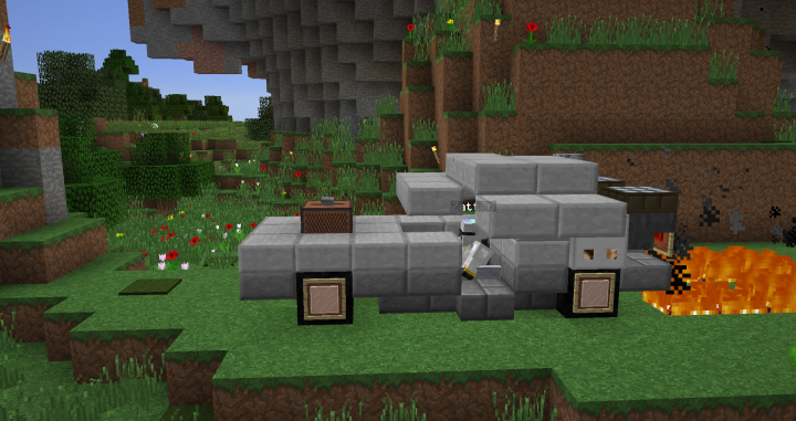 Delorean from Back to the future Minecraft Map