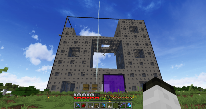 Menger Sponge in survival vanilla Minecraft Map