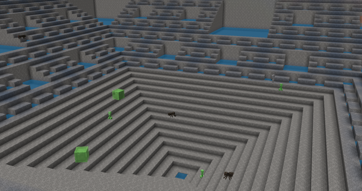 Menger Sponge in survival vanilla Minecraft Map