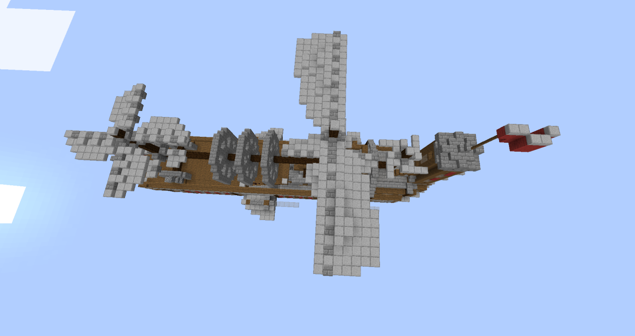 The Lancefish Steampunk Flying Machine Minecraft Map