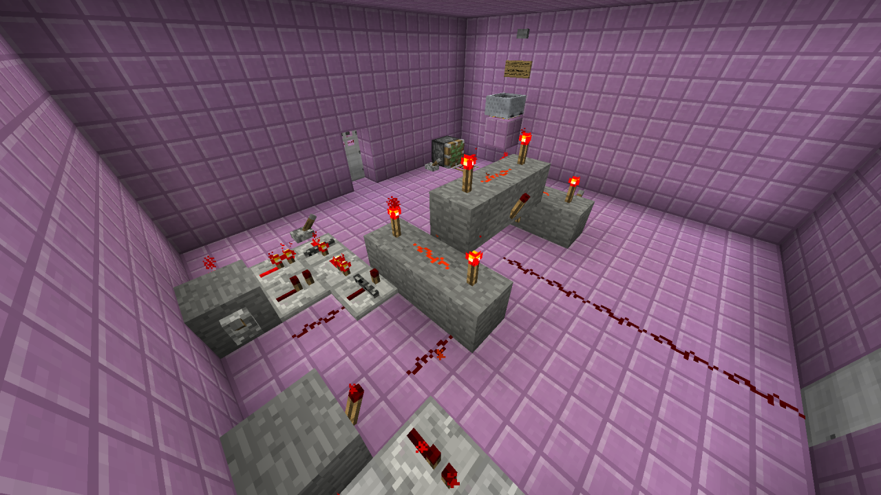 Doors! A redstone puzzle challenge! Minecraft Map