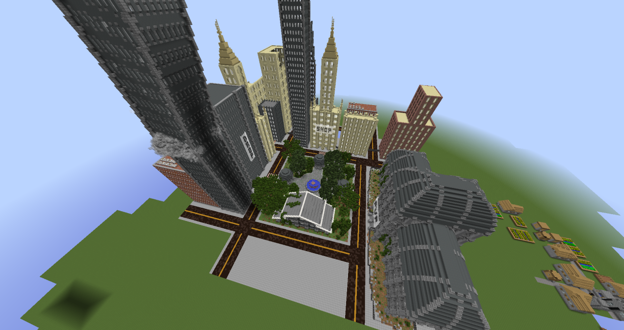 Sky Arkham Spawn (Commission) Minecraft Map