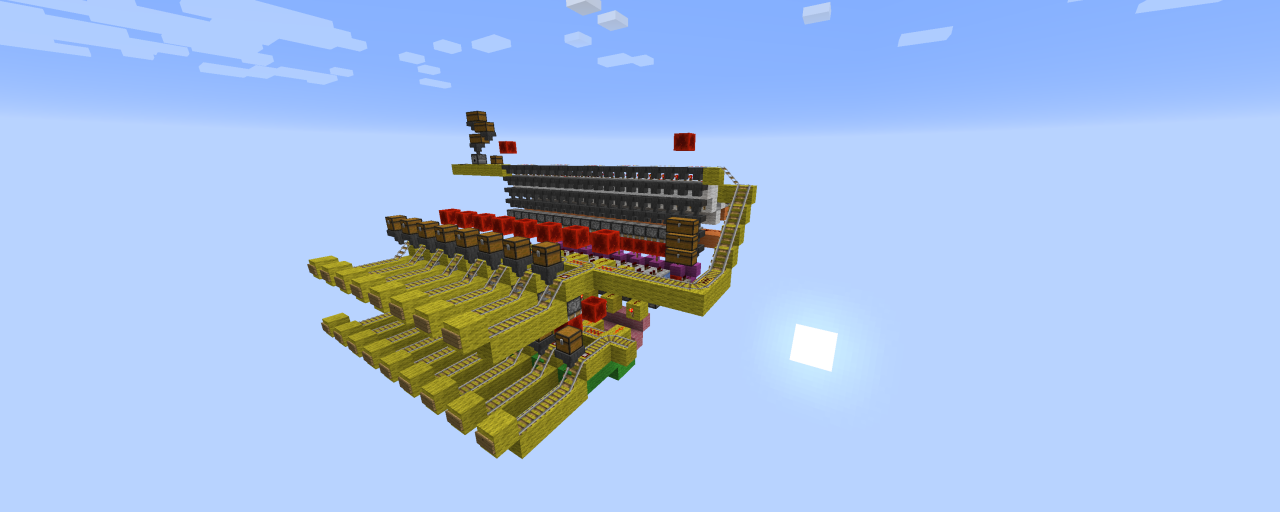 Minecart routing system Minecraft Map