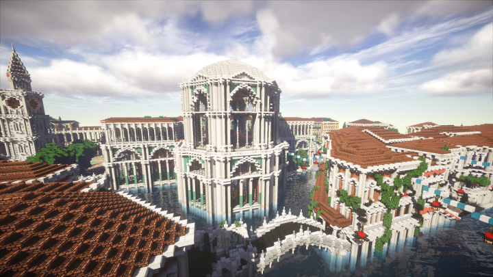 Roman thermal baths Minecraft Map