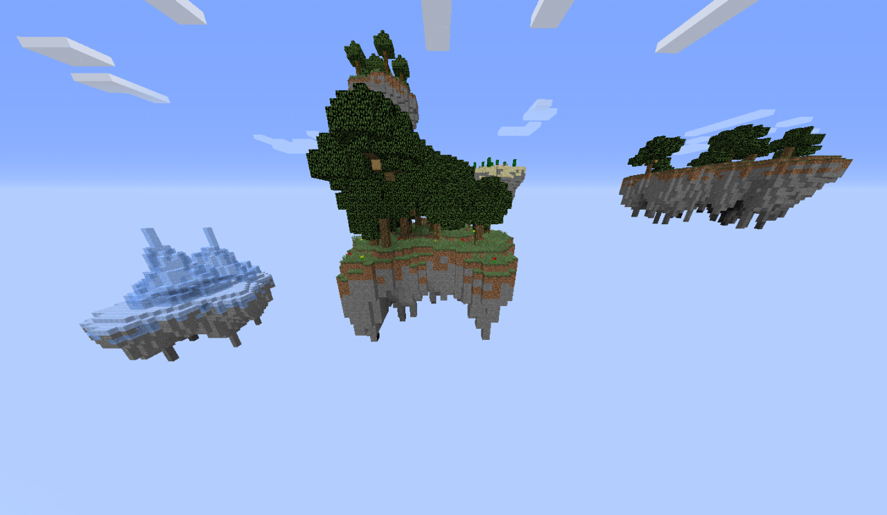 My floating island collection! Minecraft Map
