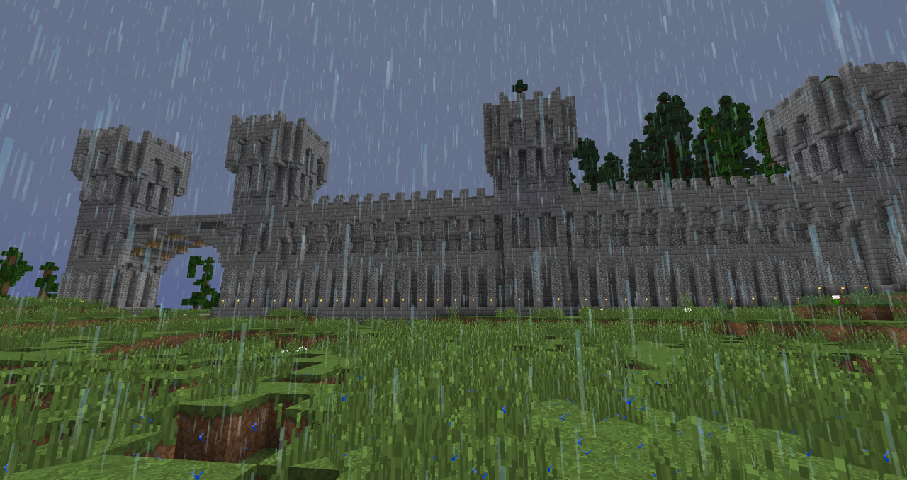 Medieval stonewall design Minecraft Map