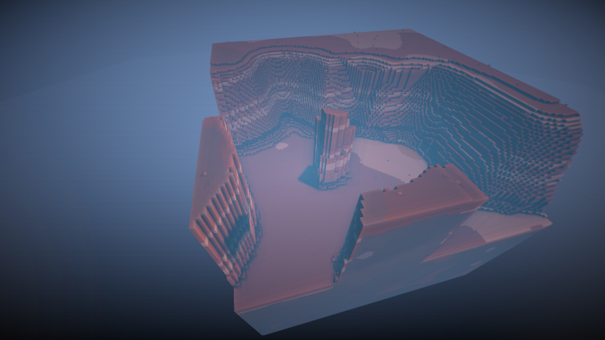 Mesa 128x128 Minecraft Map