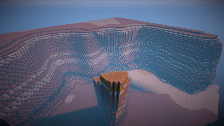 Mesa 128x128 Minecraft Map
