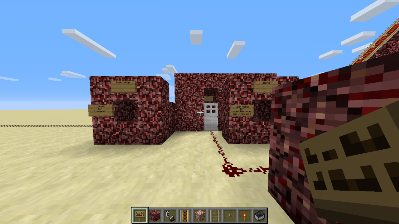 big drop roller coaster Minecraft Map