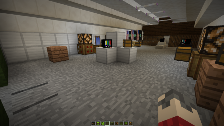 Quonset hut - Barracks interior - Military Minecraft Map