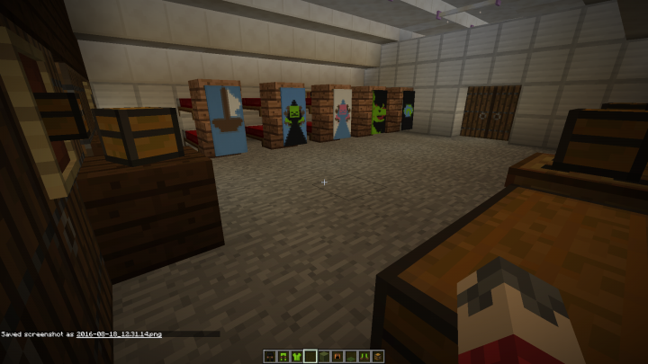 Quonset hut - Barracks interior - Military Minecraft Map