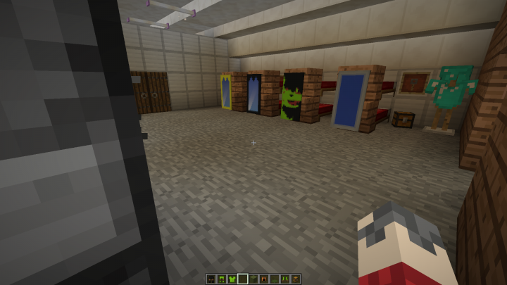 Quonset hut - Barracks interior - Military Minecraft Map