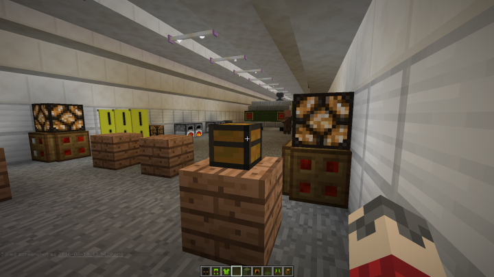 Quonset hut - with work shop interior - Military Minecraft Map