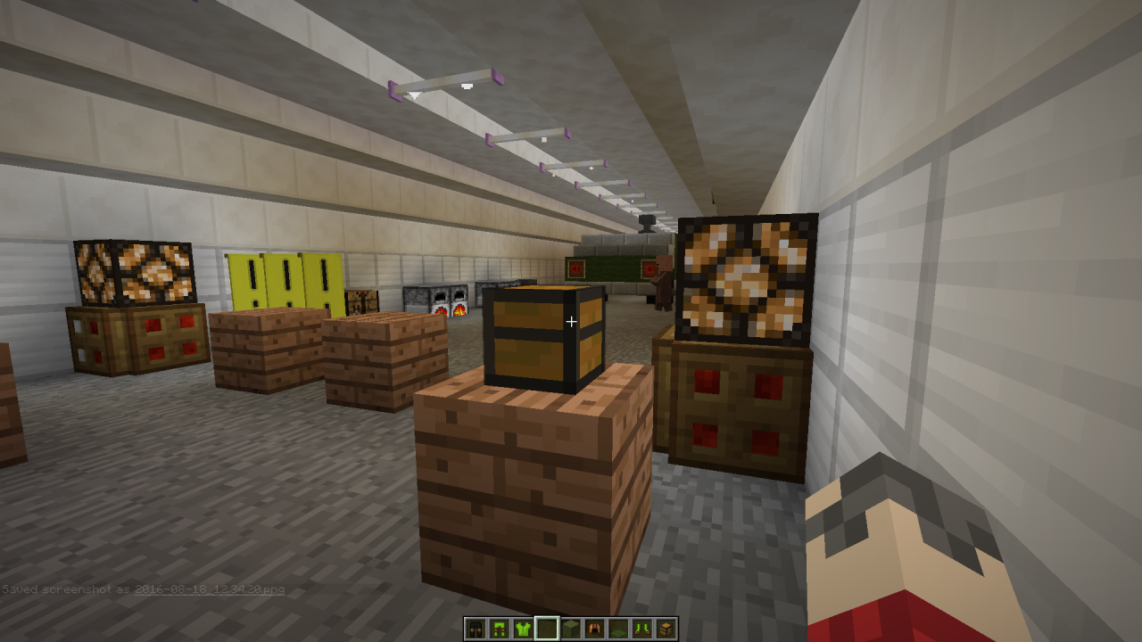 Quonset hut - with work shop interior - Military Minecraft Map