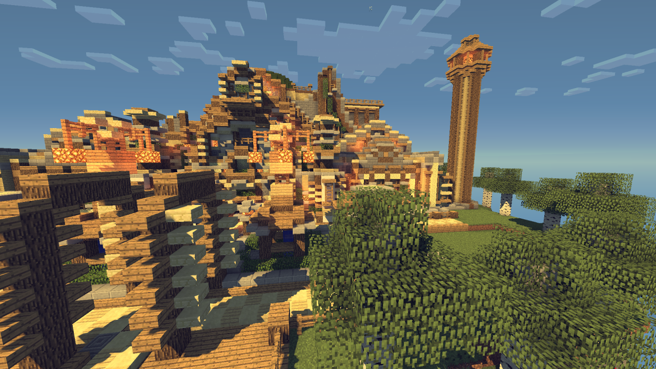 Aeromax: A Minecraft Heaven Gothic Build. Minecraft Map