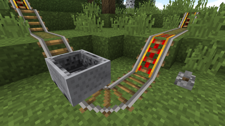 3D Rails Minecraft Texture Pack