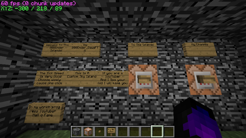 Custom SkyBlock Minecraft Map