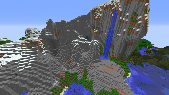 Spawn near swamp and basin. Minecraft Map