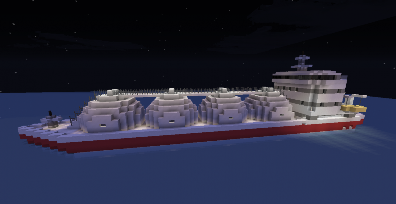 Gas tanker ship (full interior) Minecraft Map