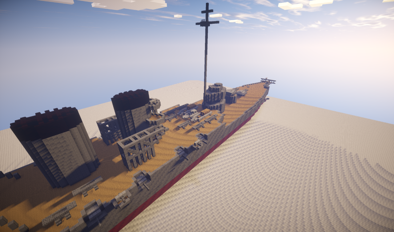 Myogi Japan battleship Minecraft Map