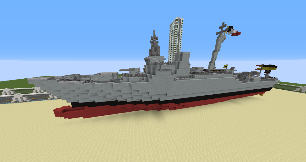 WW2 Cruiser Minecraft Map