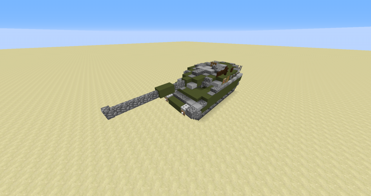 Leopard 2A6M Main Battle Tank Minecraft Map