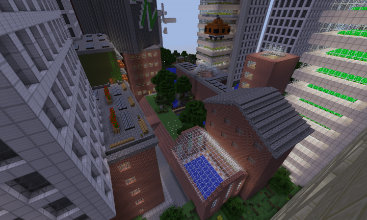 A Vertical City Minecraft Map