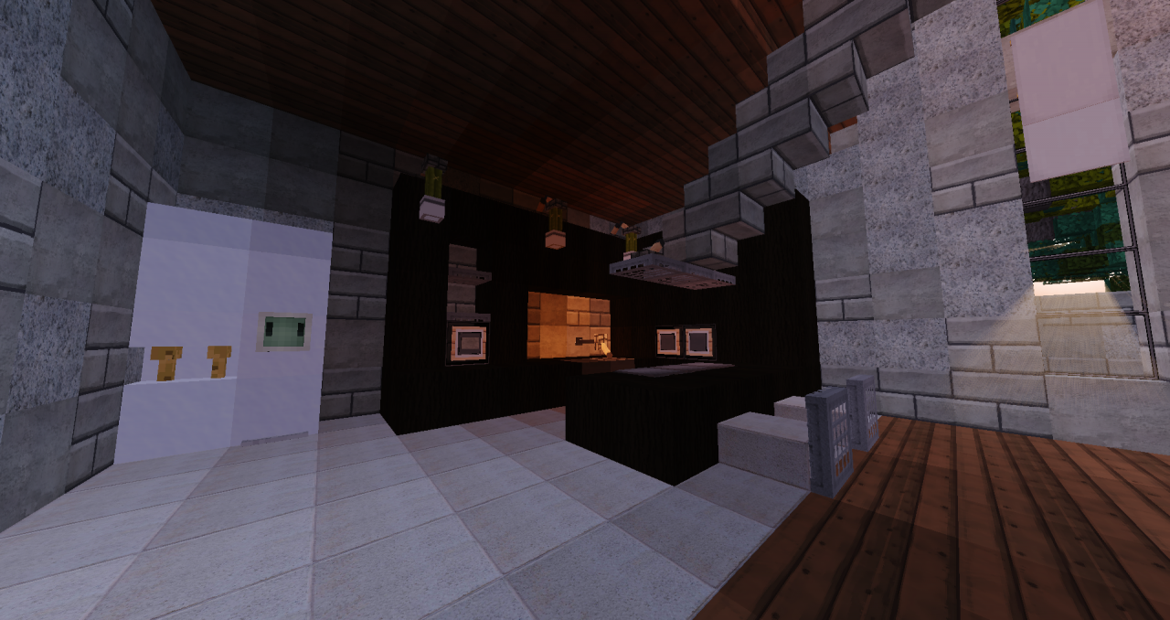 Modern Industrial House Minecraft Map