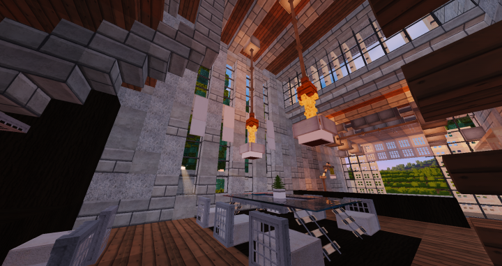 Modern Industrial House Minecraft Map