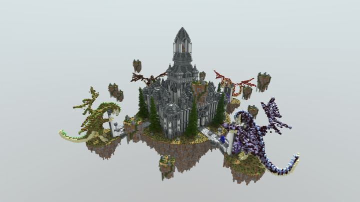 Dragon Sky Hub Minecraft Map