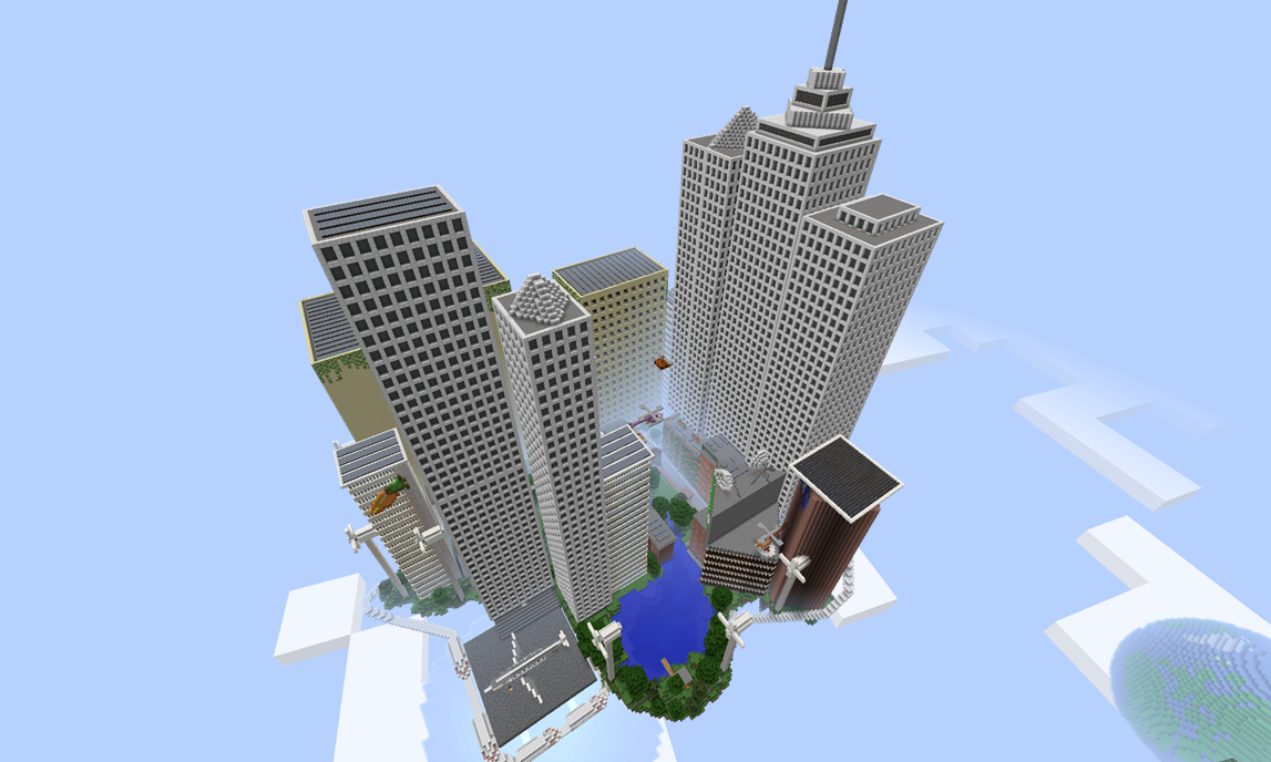 A Vertical City Minecraft Map