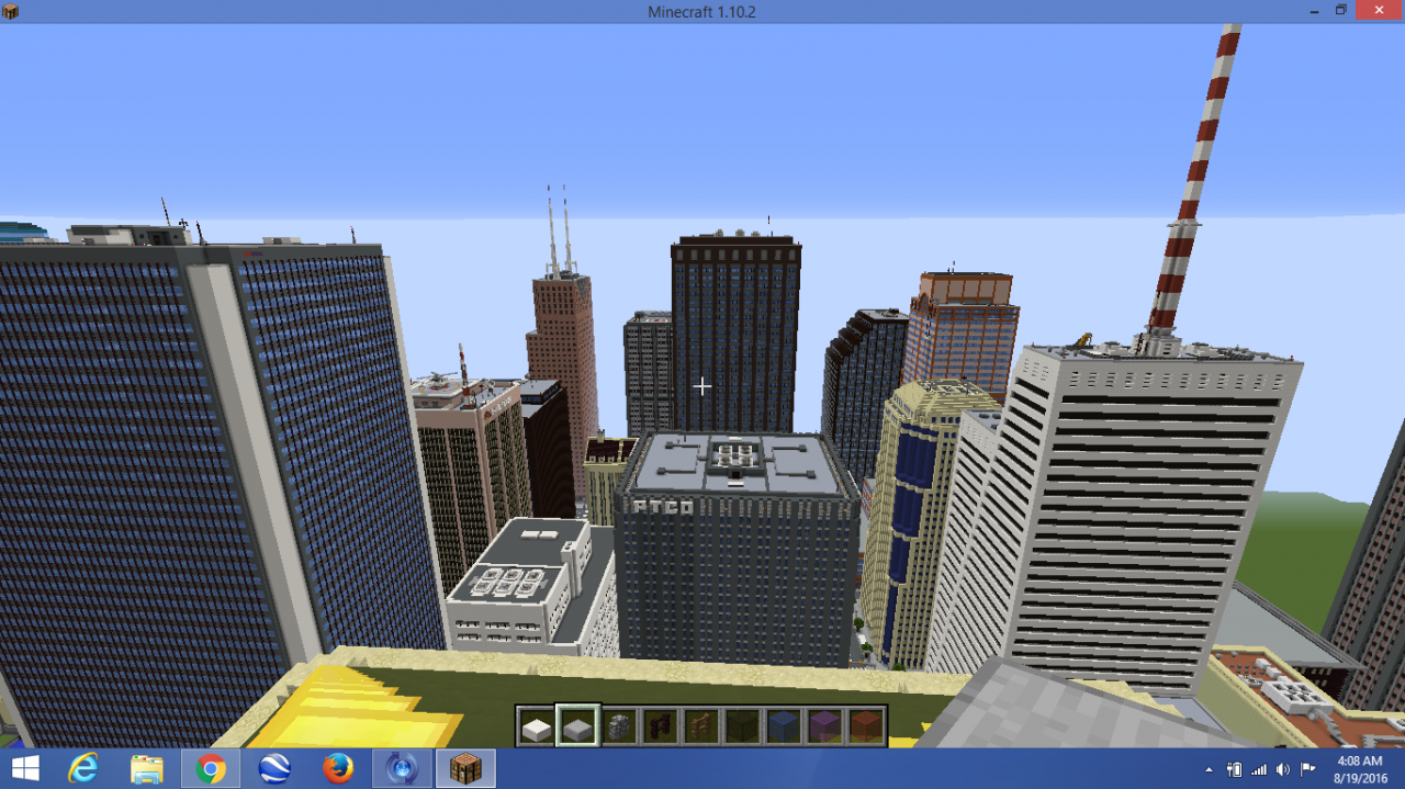 Mine City - downtown area Minecraft Map