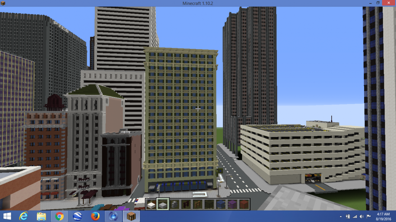 Mine City - downtown area Minecraft Map